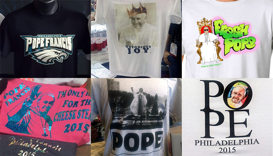 Philly Pope T Shirts Pope Fence | Things To Do In Philadelphia