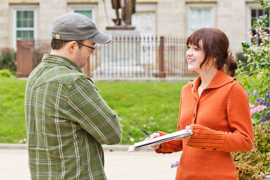 People Signing Petitions